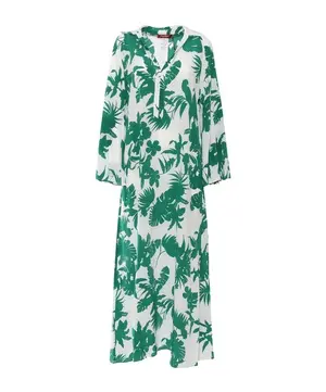 Max Mara Livrea All-over Patterned Long-sleeved Dress