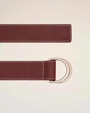 AMI Paris Leather Belt - Red
