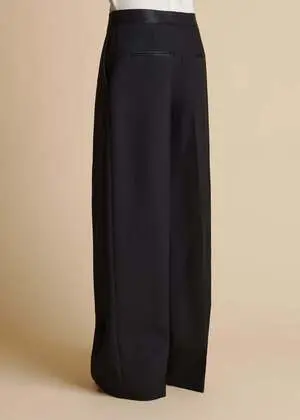 Khaite Marine Low-rise Wide-leg Pants - Black