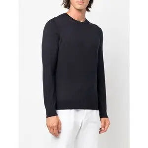Zegna Round Neck Long Sleeve Sweater