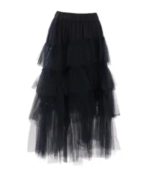 Simone Rocha Tulle Tiered Maxi Skirt