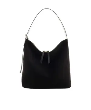A.p.c. Vera Zipped Shoulder Bag - Black
