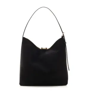 A.p.c. Vera Zipped Shoulder Bag - Black
