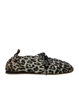 GANNI Leopard Ballerina Flats - Leopard Color