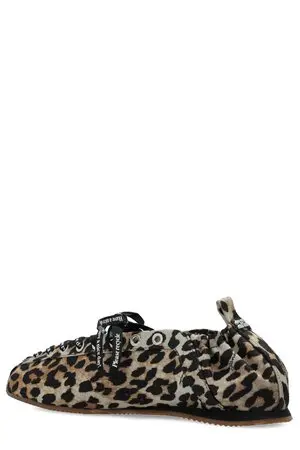 GANNI Leopard Ballerina Flats - Leopard Color