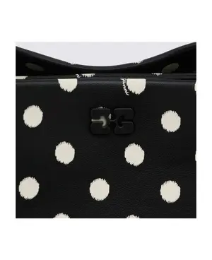 GANNI Small Bou Bag Polka-dot - Black