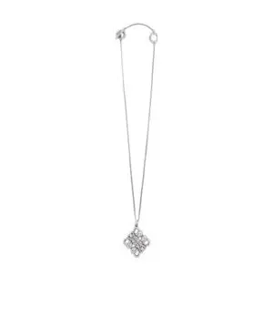 Loewe Small Anagram Pendant Necklace In Sterling - Silver