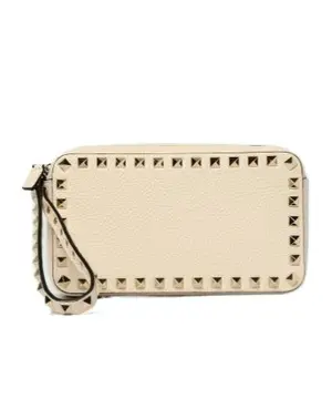 Valentino Garavani Studded Zipper Clutch
