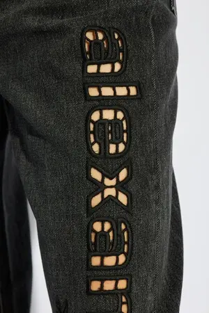 Alexander Wang Logo Embroidered Straight Leg Jeans