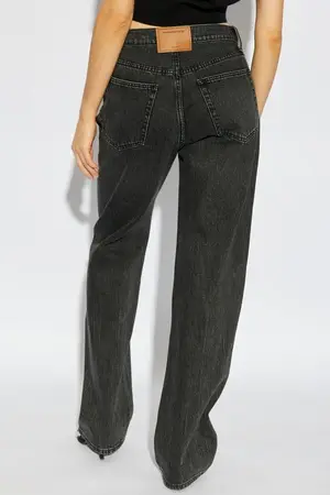 Alexander Wang Logo Embroidered Straight Leg Jeans