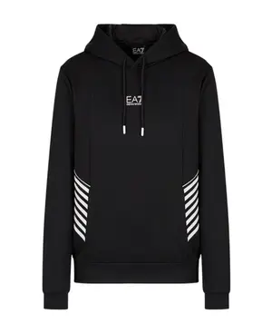EA7 Logo Hooded Sweater - No