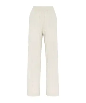 Brunello Cucinelli Ribbed Flared Pants