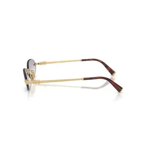 Miu Miu Oval Frame Sunglasses - Gray