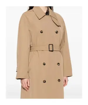 A.p.c. Belted Double-breasted Trench Coat - Nude