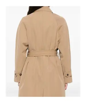 A.p.c. Belted Double-breasted Trench Coat - Nude