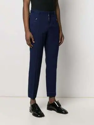 MAISON MARGIELA Zip Pocket Mid-rise Trousers - Black