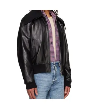 Our Legacy Leather Bomber Jacket