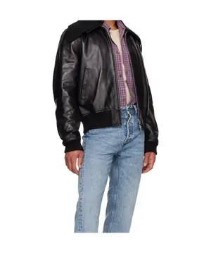 Our Legacy Leather Bomber Jacket