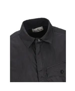 Stone Island Crinkle Coat - Black