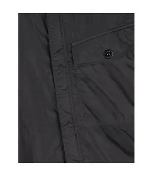 Stone Island Crinkle Coat - Black