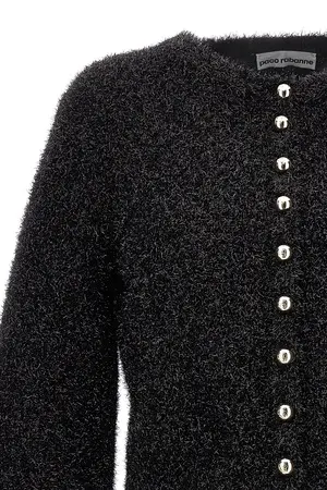 Rabanne Cropped Cardigan With Metal Buttons