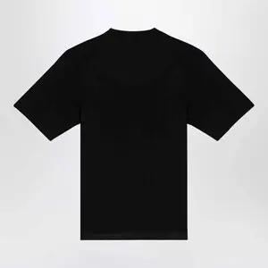 Prada Re-nylon And Jersey T-shirt With Zippered Pocket - Black