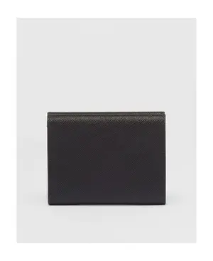 Prada Logo-plaque Press-stud Fastened Wallet