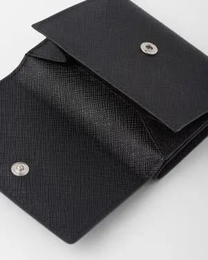 Prada Logo-plaque Press-stud Fastened Wallet