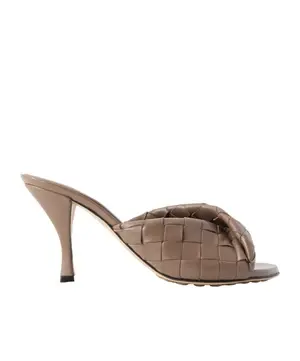 Bottega Veneta Blink Intrecciato Mules - Brown