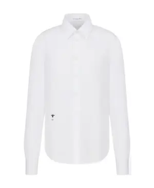 Dior Embroidered Bee Button-up Top
