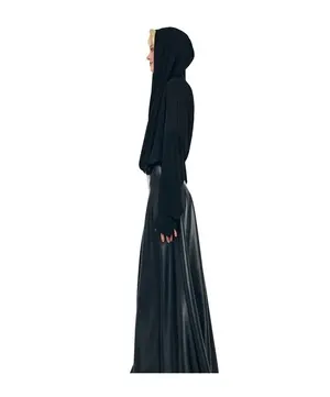 Norma Kamali Hooded Ruffled Blouse