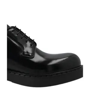 Prada Smooth Leather Logo Derby