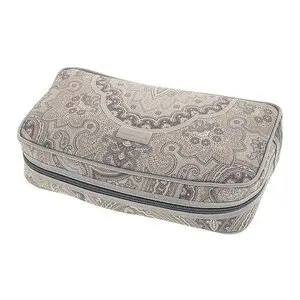 Etro Paisley Print Zipper Clutch - Gray