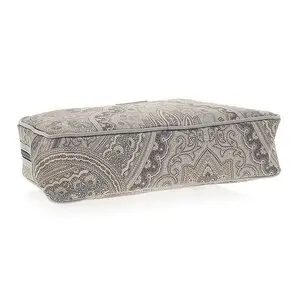 Etro Paisley Print Zipper Clutch - Gray