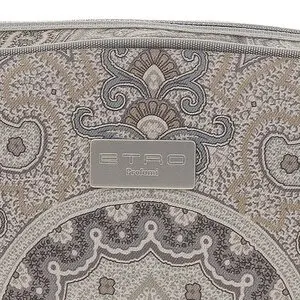 Etro Paisley Print Zipper Clutch - Gray