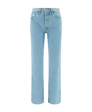 RE/DONE High-rise Straight-leg Jeans