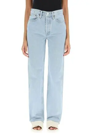 RE/DONE High-rise Straight-leg Jeans