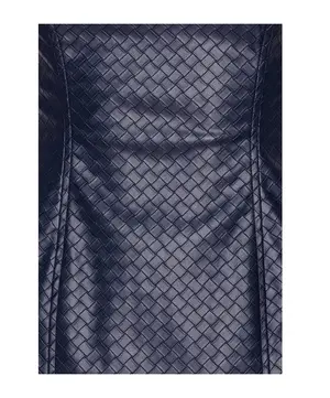 ROTATE BY BIRGER CHRISTENSEN Midi Braided Strapless Dress