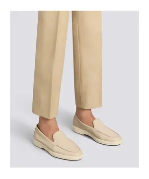 Santoni Moccasin Slippers With Round Toe