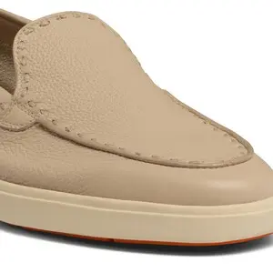 Santoni Moccasin Slippers With Round Toe