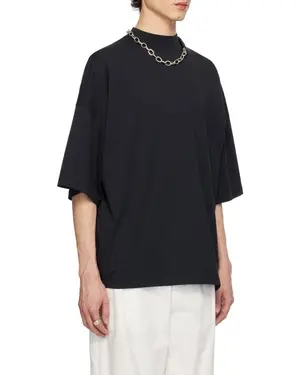 JIL SANDER Crewneck Short-sleeved T-shirt - Black