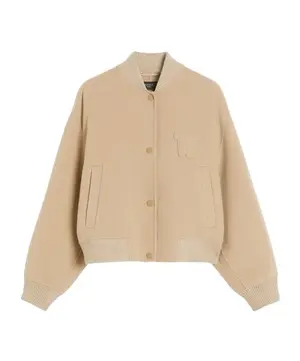 Max Mara Zelante Button-up Bomber Jacket