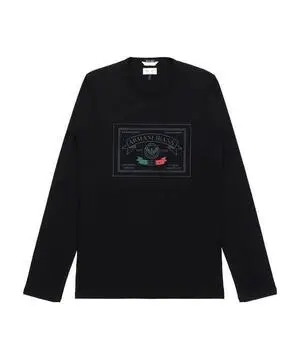Emporio Armani T-shirt With Round Neck And Long Sleeves