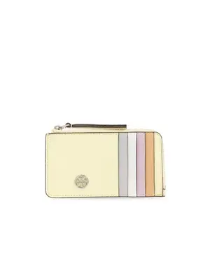 Tory Burch Logo-plaque Wallet - Yellow
