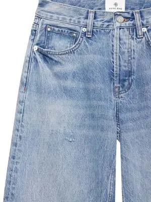 ANINE BING Hugh Distressed Jeans - Blue