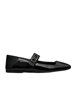 Valentino Garavani Mary Jane Square Toe Ballerinas