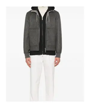 Brunello Cucinelli Long Sleeve Jacket - Black