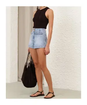 Zimmermann Lucky Denim Shorts - Skylark