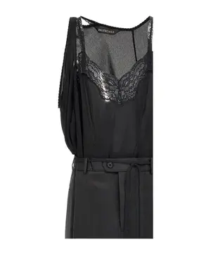Balenciaga Patched Slip Dress