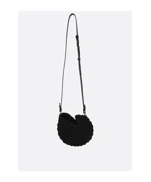 Chloé Logo Detailed Woven Crossbody Bag
